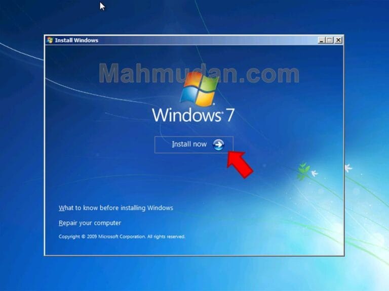 Cara Menginstal Windows 7 - Mudah, Lengkap dengan Gambar - Mahmudan