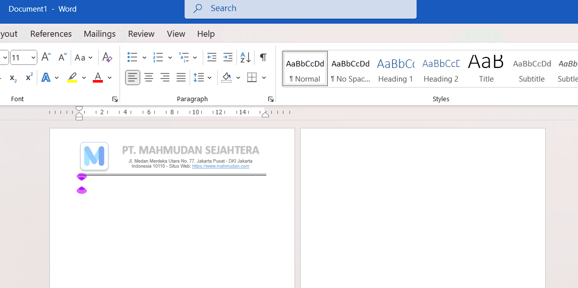 Cara Membuat Kop Surat di Word hanya Halaman 1 (5 Langkah Mudah)