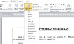 Panduan Lengkap Membuat Mail Merge Word dengan Data Excel + Trik Khusus
