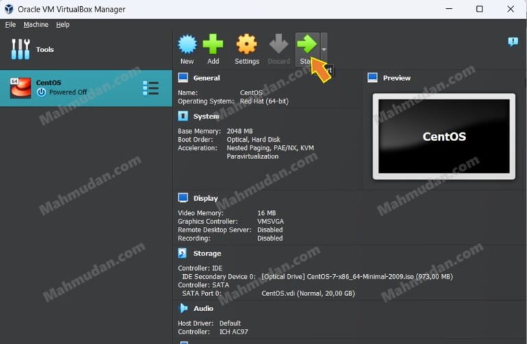 How to Create a CentOS Virtual Machine with VirtualBox on Windows 11