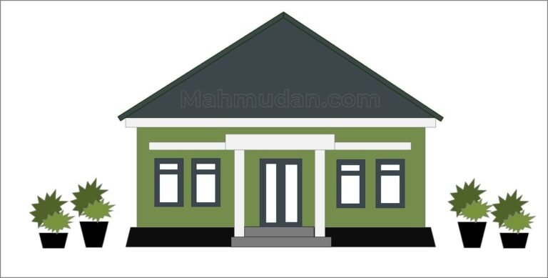 Gambar Rumah Simpel Gratis - 6 Bahan Mewarnai Anak TK | Mahmudan