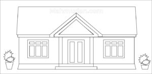 Gambar Rumah Simpel Gratis - 6 Bahan Mewarnai Anak TK - Mahmudan